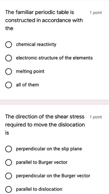 SOLVED: The familiar periodic table is constructed in accordance with ...