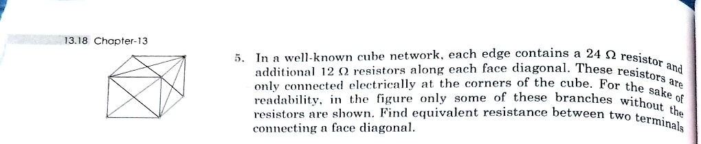 1318 chapter 13 in a well known cube network each edge contains 24 9 ...