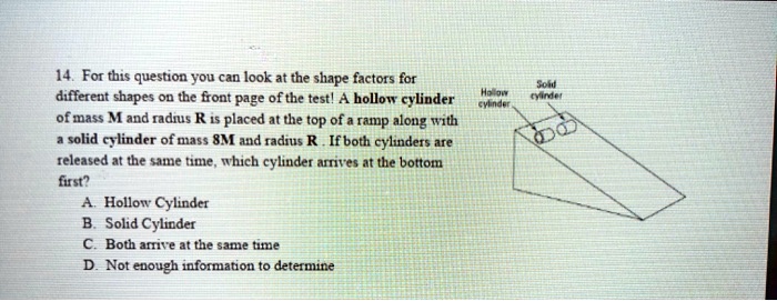 for this question you can look at the shape factors for different ...