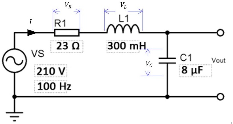 SOLVED: The series RLC circuit shown here, which consists of an ...