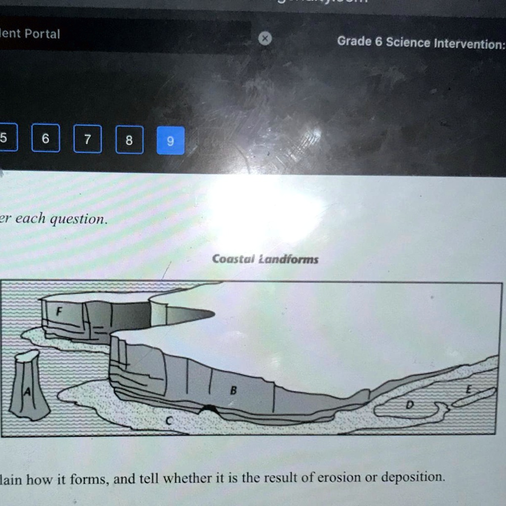 SOLVED: 'Identify landform C, explain how it forms, and tell whether it ...