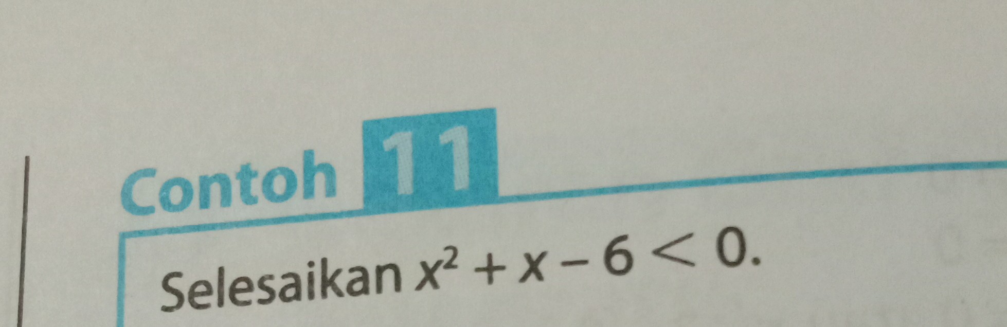 SOLVED Contoh 11 Selesaikan X 2 x 6