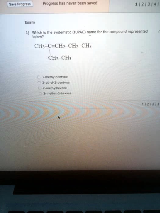 SOLVED: Save Progress. Progress has never been saved. 11213141. Exam 1) Which is the systematic ...