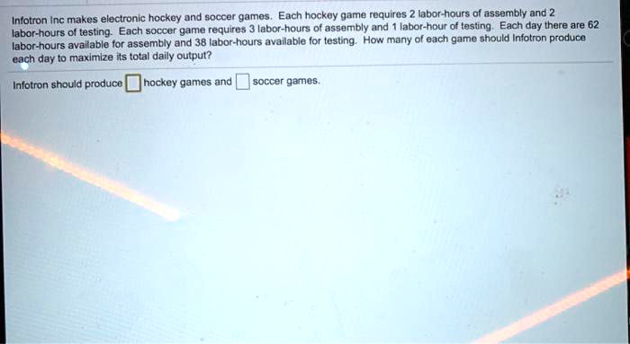 infotron inc makes electronic hockey und soccer gamos each hockey gama ...