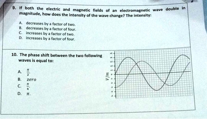 SOLVED: both the electric and magnetic fields electromagnetic wave ...