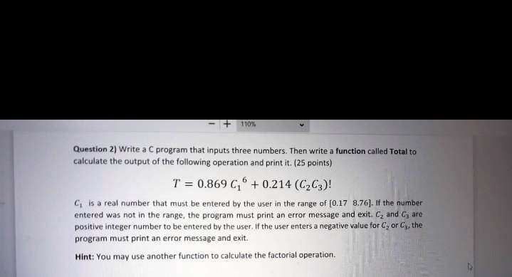Question 2 Write A C Program That Inputs Three Numbersthen Write A 8016