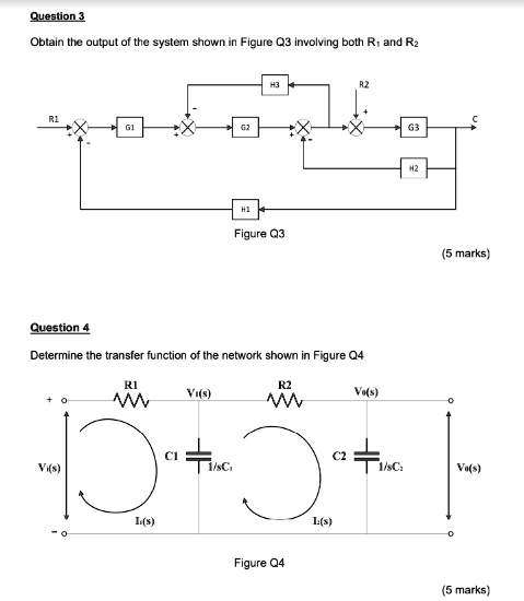 SOLVED: Question 3 Obtain the output of the system shown in Figure Q3 involving both R and R ...