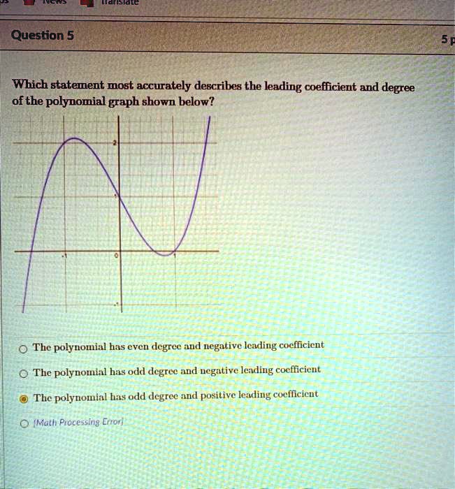 SOLVED: Which statement most accurately describes the leading ...