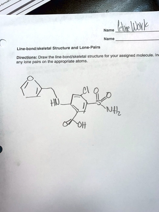 SOLVED:Lalle Ik Name Name Line-bond/skeletal Structure and Lone-Palrs ...