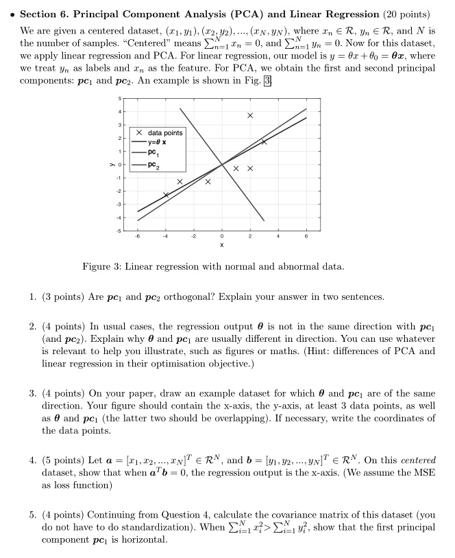 section 6 principal component analysis pca and linear regression 20 ...