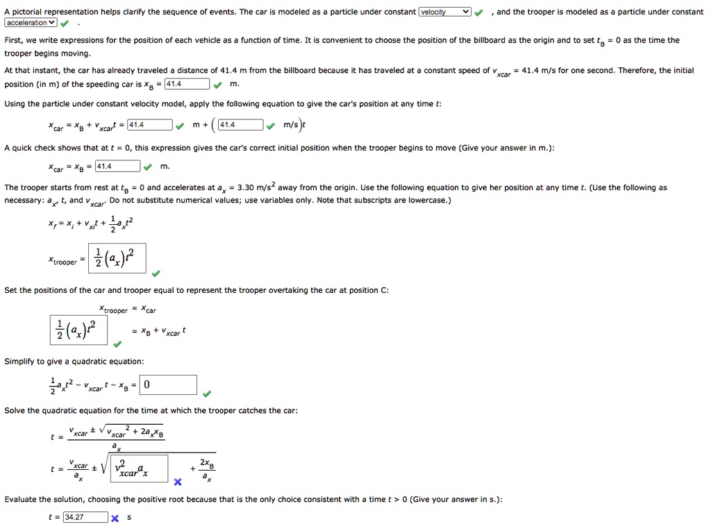 SOLVED:pictorial representation helps clarify the sequence of events ...