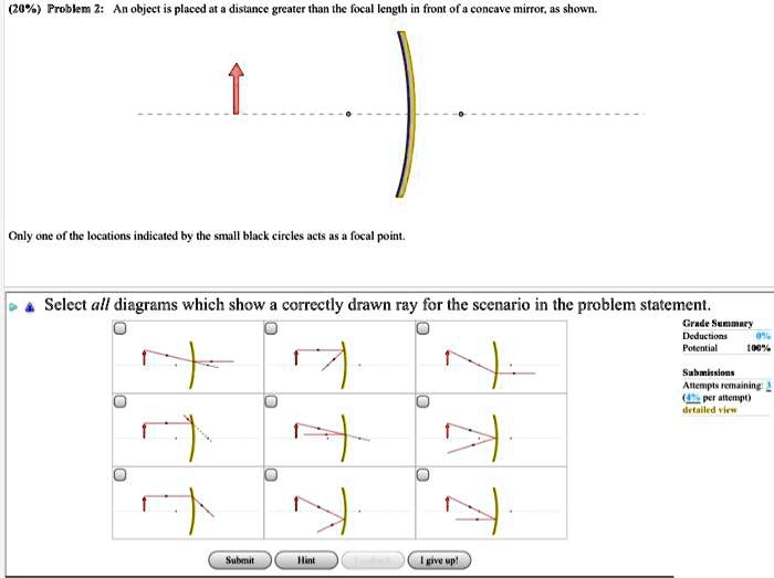 VIDEO solution: 20% Problem 2: An object is placed at a distance ...