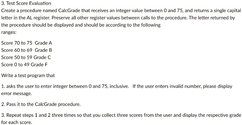 SOLVED: Assembly Language 32-bit Step 1, 2, 3 are important. Thanks. 3 ... SOLVED: Assembly Language 32-bit Step 1, 2, 3 are important. Thanks. 3 ...