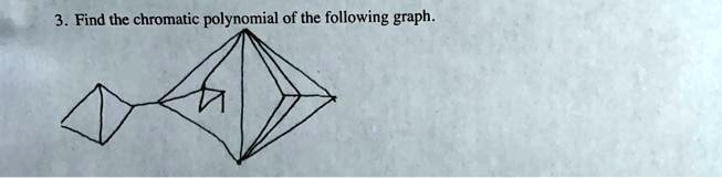 SOLVED: Find the chromatic polynomial of the following graph