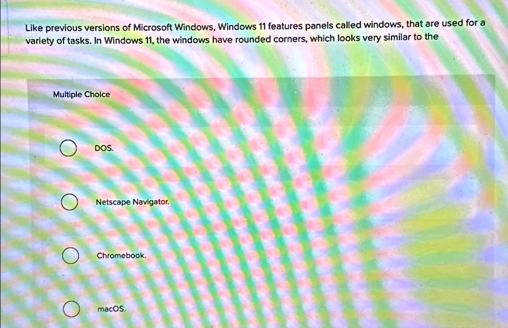 Like previous versions of Microsoft Windows, Windows 11 features panels ...