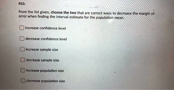 SOLVED: #6b. From the list given; choose the two that are correct ways ...