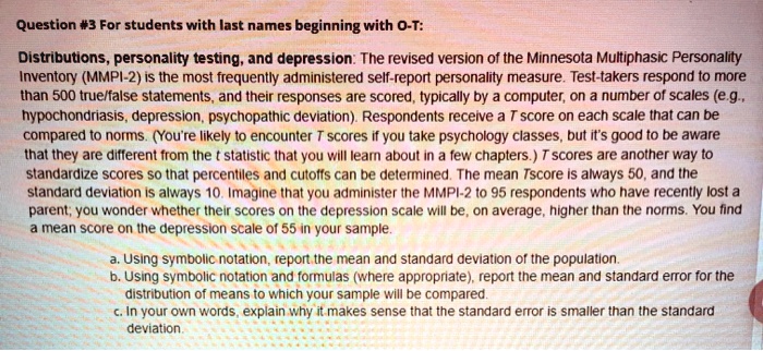 SOLVED: Question #3 For students with last names beginning with O-T ...