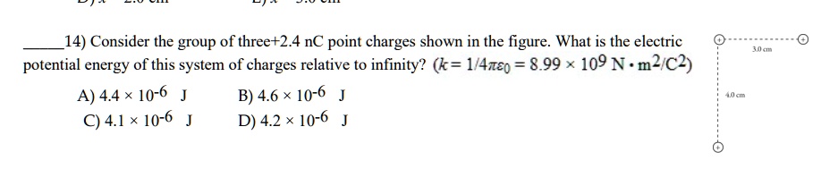 SOLVED: Consider the group of three +2.4 nC point charges shown in the figure: What is the ...