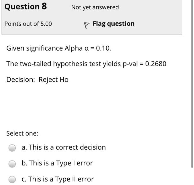 SOLVED:Question 8 Not yet answered Points out of 5.00 Flag question ...