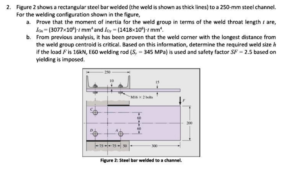 SOLVED: Mechanical Engineering (Component Design) 2. Figure 2 shows a ...