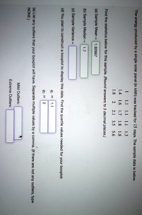 SOLVED: 2 any outliers that your boxplot have Extreme Mild Outliers: Separate Outliers: multiple ...