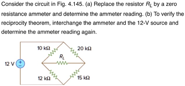 Consider the circuit in Fig. 4.145. (a) Replace the resistor RL by a ...
