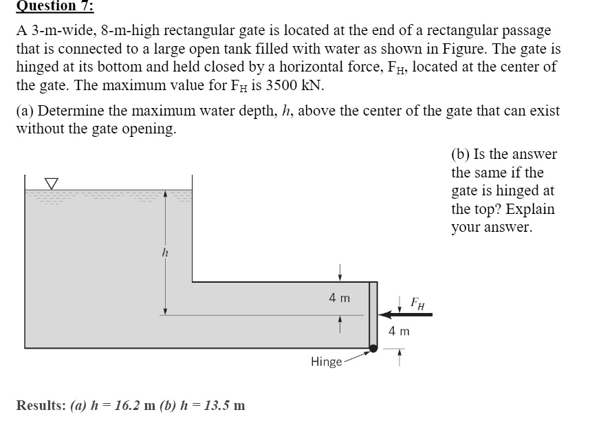 questio z a 3 m wide 8 m high rectangular gate is located at the end of a rectangular passage ...