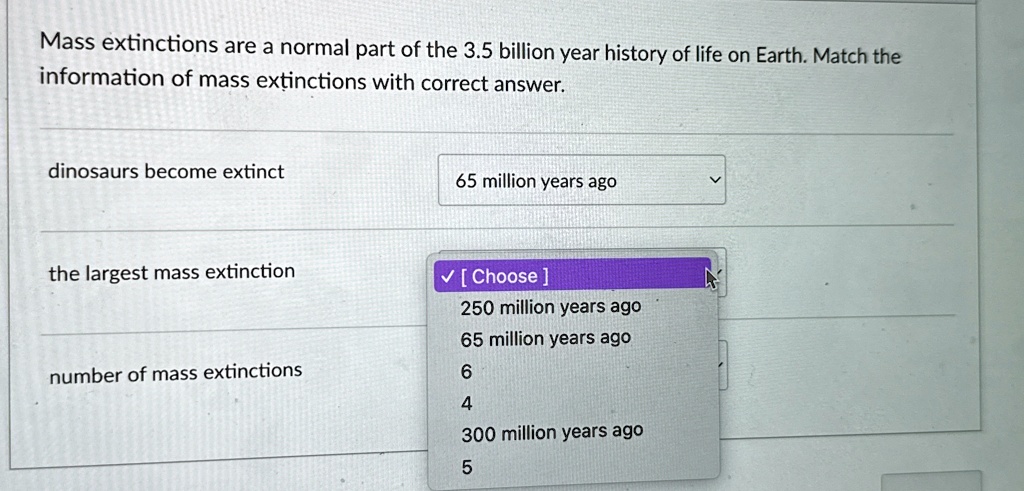 mass extinctions are a normal part of the 35 billion year history of ...