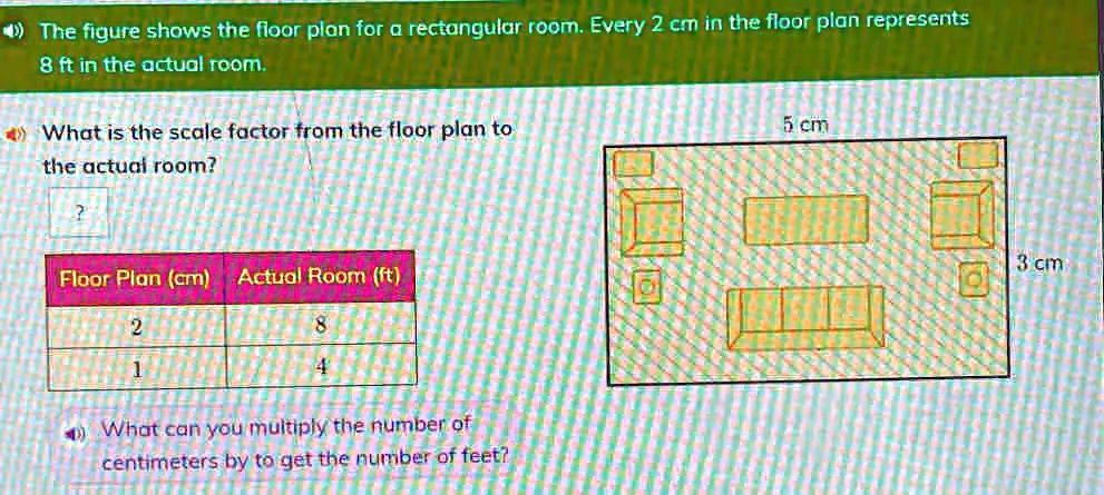 SOLVED: The figure shows the floor plan for a rectangular room. Every 2 ...