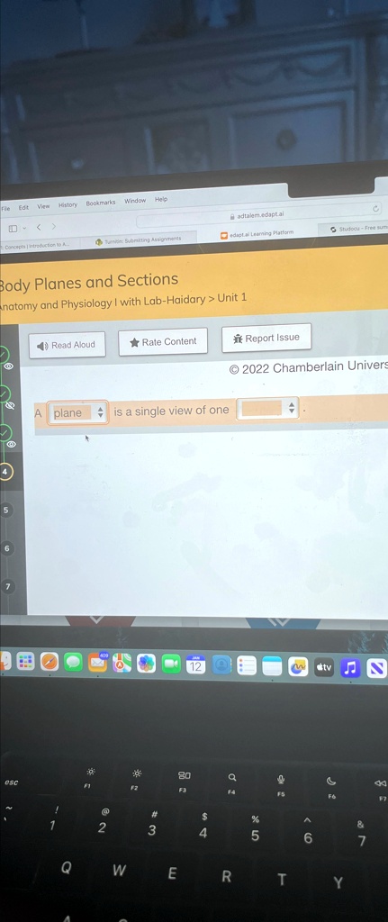 Body Planes and Sections Anatomy and Physiology I with Lab-Haidary ...