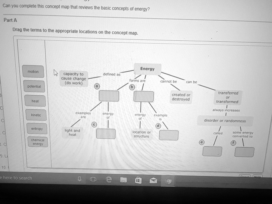 can you complete this concept map that reviews ihe basic concepts of ...