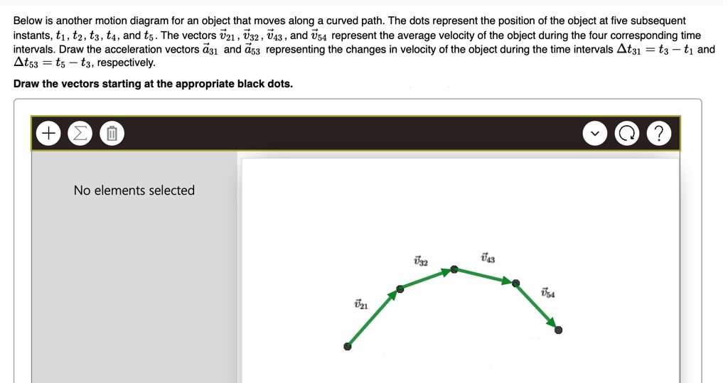 SOLVED: Below is another motion diagram for an object that moves along ...