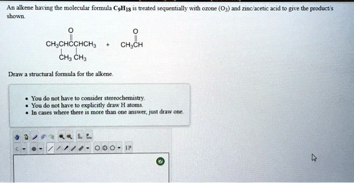 SOLVED: An alkene having the molecular formula C6H10 - treated ...