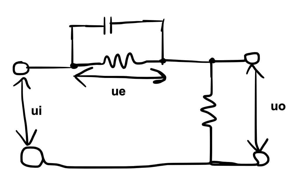 SOLVED: Derive the transfer function, Uo(s)/Ui(s), of the circuit shown ...
