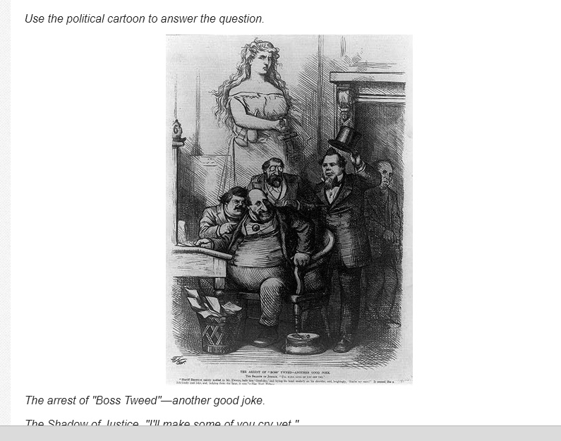 in a paragraph interpret the message of this thomas nast political ...