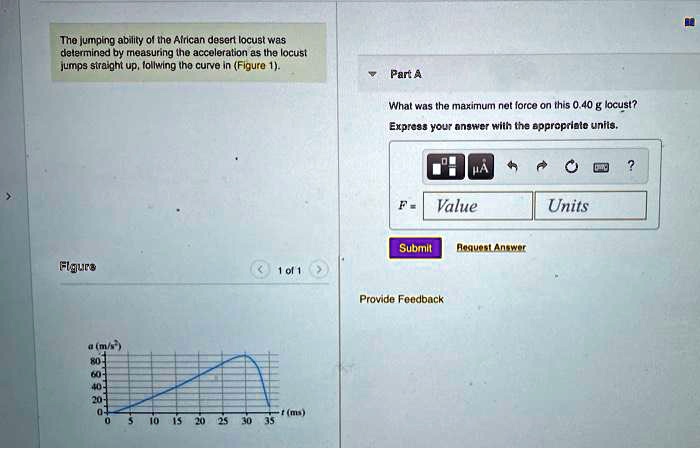 SOLVED: The jumping ability of the African desert locust was determined ...
