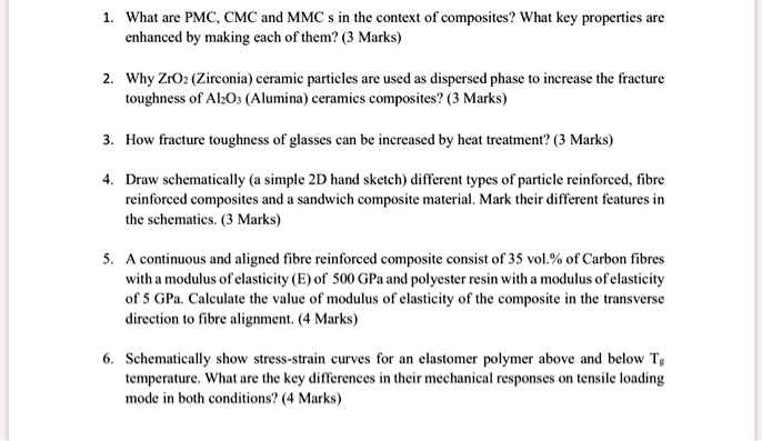 1. What are PMC, CMC and MMC s in the context of composites?...