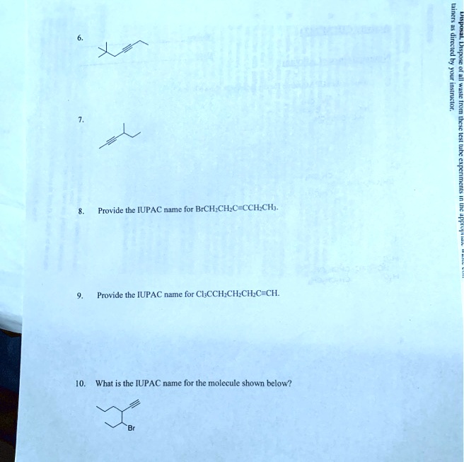 Solved Text 1 1 1 Provide The Iupac Name For Brchchcecchch Provide