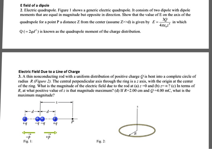 e field of a dipole 2 electric quadrupole figure 1 shows a generic electric quadrupole it ...