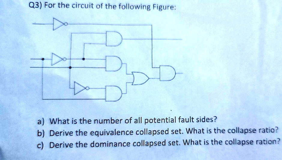 SOLVED: Q3) For the circuit in the following Figure: a) What is the number of all potential ...