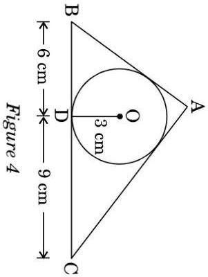 SOLVED: 'in figure 4 a triangle ABC is drawn to circumscribe a circle of radius 3 cm such that ...