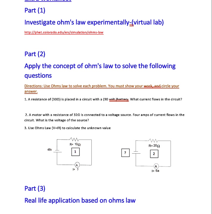 httpsphetcoloradoeduensimulationsohms law part 1 investigate ohms law ...