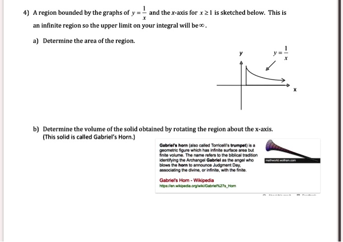 SOLVED: A region bounded by the graphs of y = âˆšx and the x-axis for x ...
