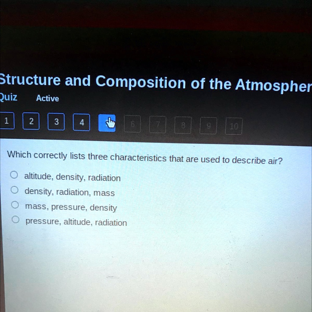SOLVED: Which correctly lists three characteristics that are used to ... SOLVED: Which correctly lists three characteristics that are used to ...