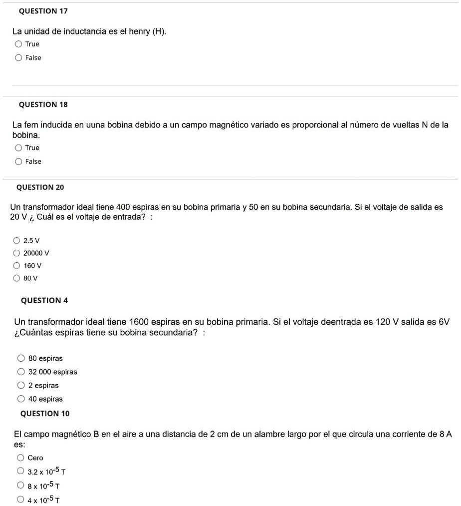 VIDEO solution: 17) The inductance unit is the henry (H) - true or ...
