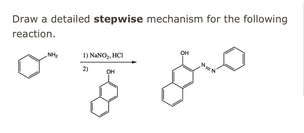 SOLVED: Draw a detailed stepwise mechanism for the following reaction ... SOLVED: Draw a detailed stepwise mechanism for the following reaction ...