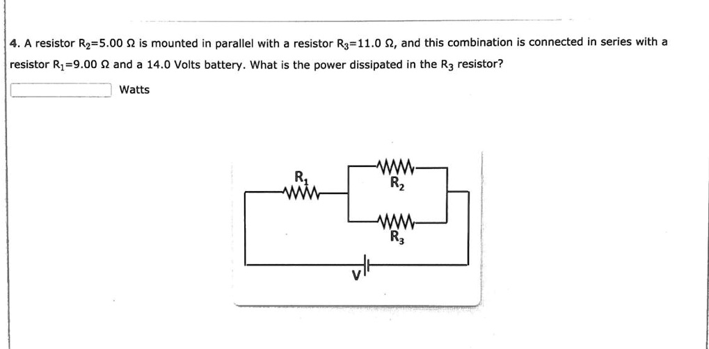 a resistor r2 500 q is mounted in parallel with a resistor r3110 and ...