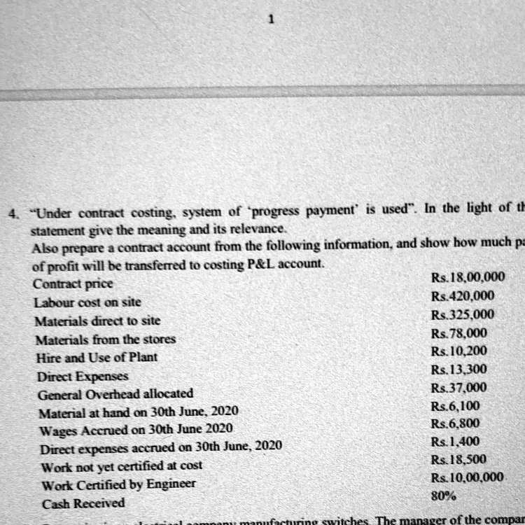 SOLVED: A product passes through three processes, viz., A, B, and C ...