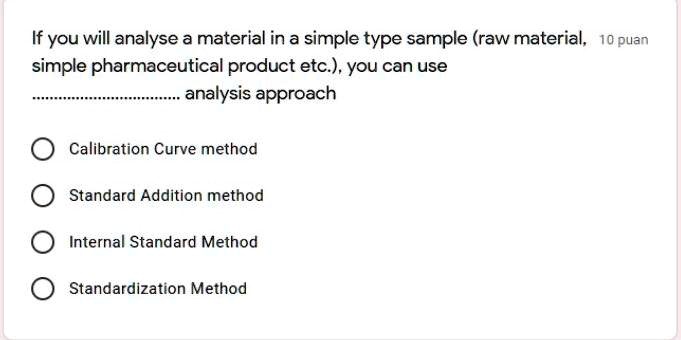 SOLVED:If you will analyse a material in a simple type sample (raw ...