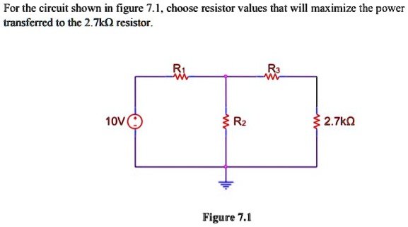 SOLVED: For the circuit shown in Figure 7.1, choose resistor values ... SOLVED: For the circuit shown in Figure 7.1, choose resistor values ...